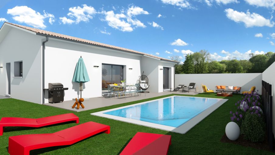 Ref:45476 - 34290 Bassan Villa F4 de plain pied sur 338 m ...