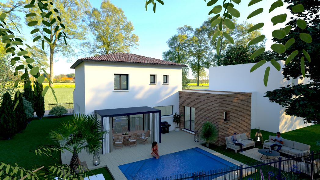 Ref:49190 - Villa aux volumes agréables de 120 m² - centpourcent ...